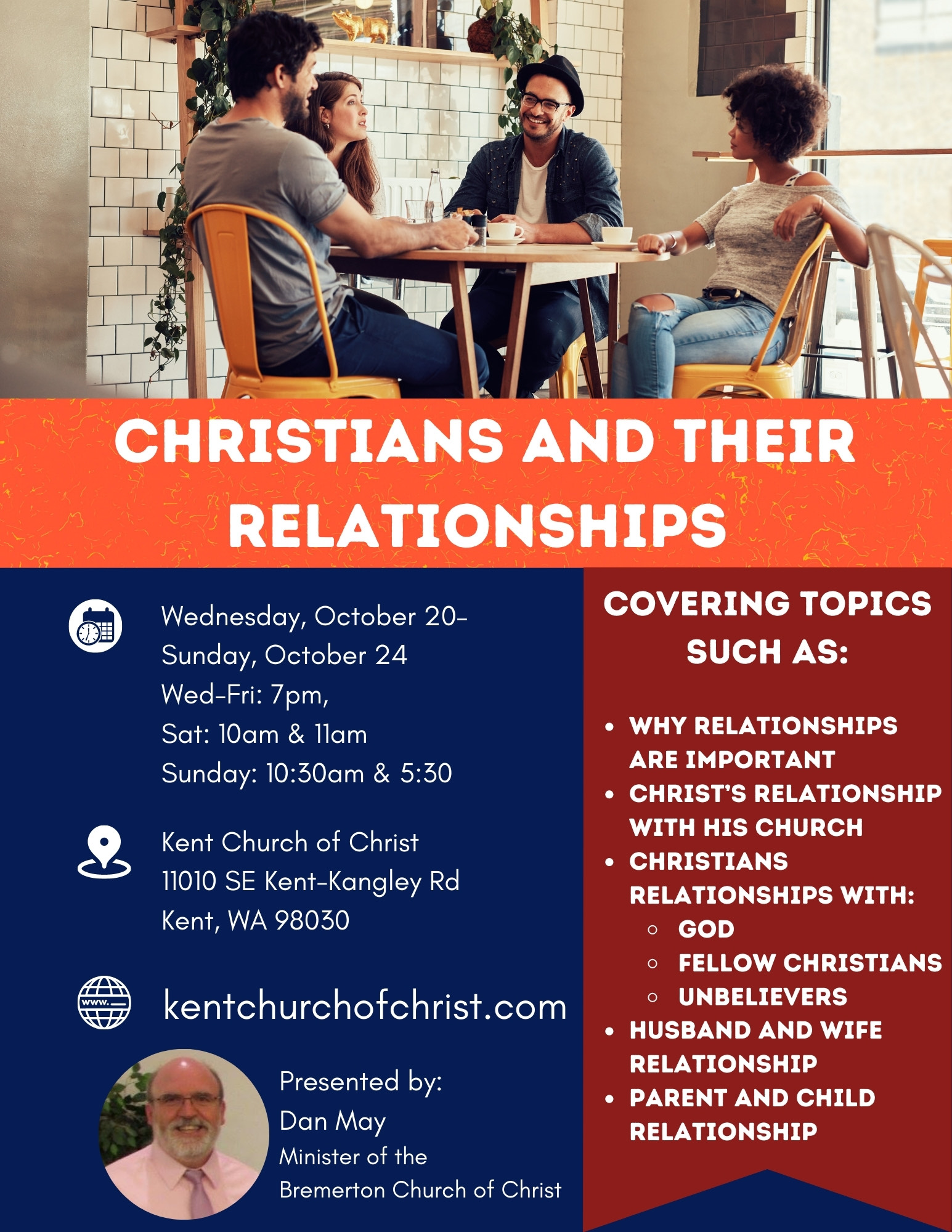 Christians and Their Relationships – Church of Christ in Kent, WA